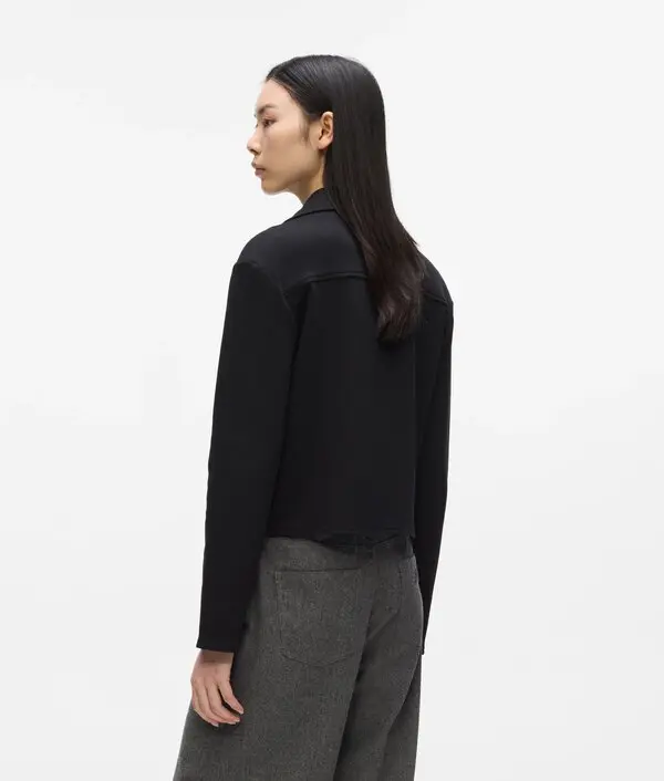 Karl Lagerfeld Zip-up Biker Sweatshirt