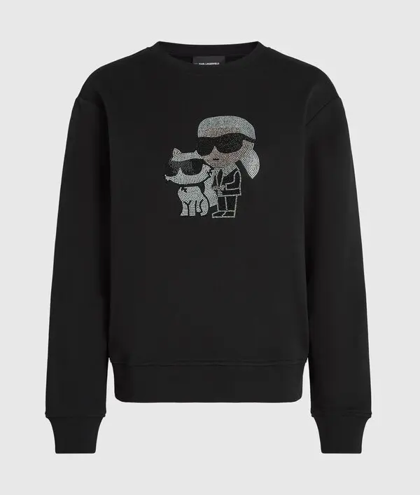 Karl Lagerfeld Ikon Rhinestone Sweatshirt