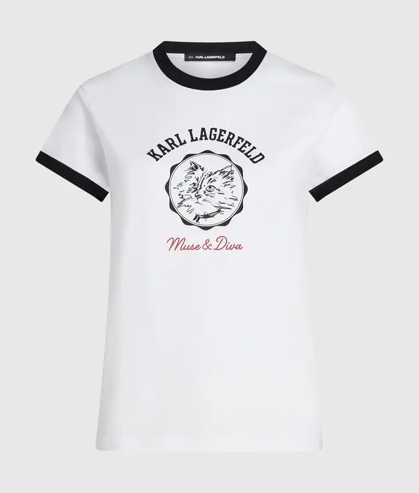 Karl Lagerfeld Ikon Choupette Muse T-shirt