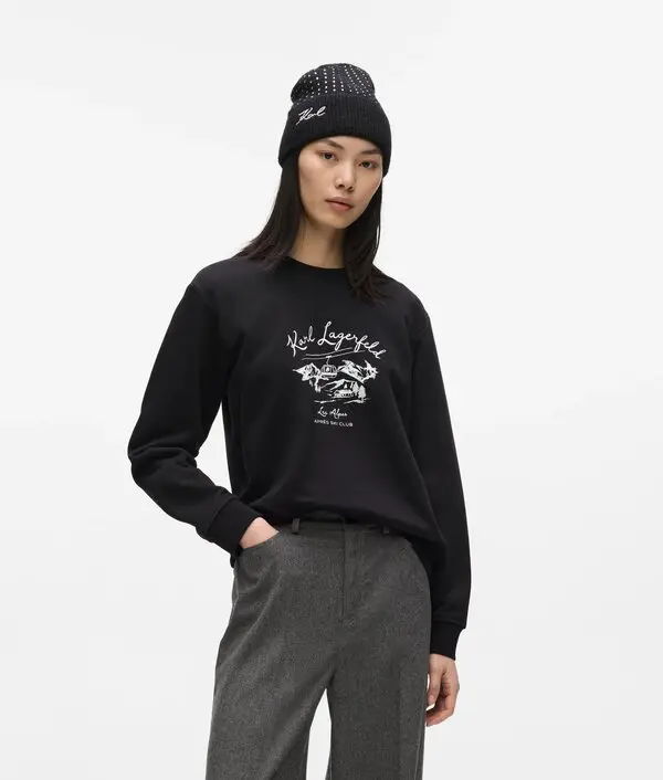Karl Lagerfeld Après Ski Club Sweatshirt - Black