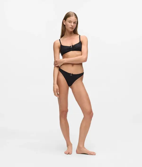 Karl Lagerfeld Ikon Glitter Bralette
