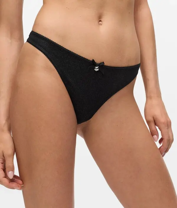 Karl Lagerfeld Ikon Glitter Thong