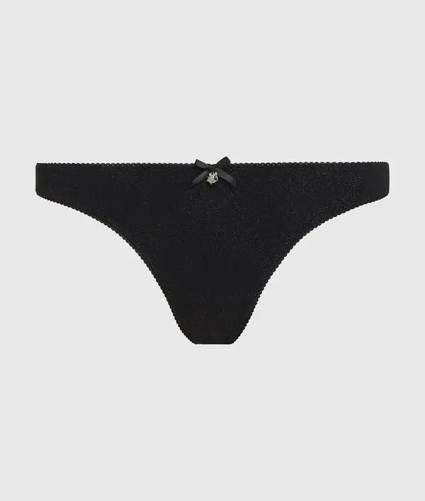 Karl Lagerfeld Ikon Glitter Thong