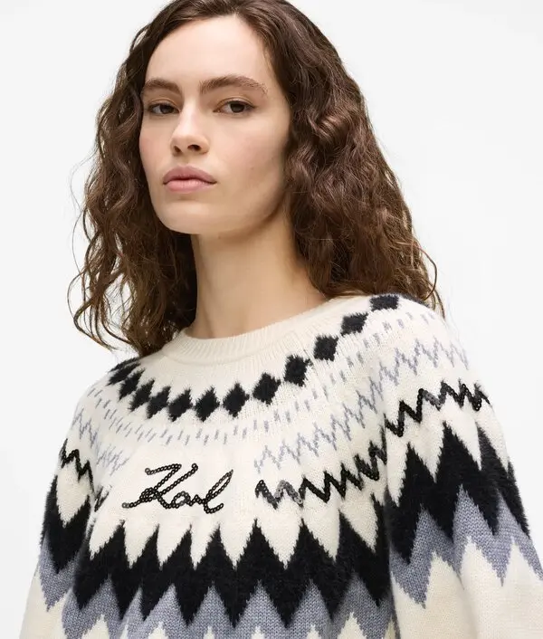 Karl Lagerfeld Alpine Knitted Sweater