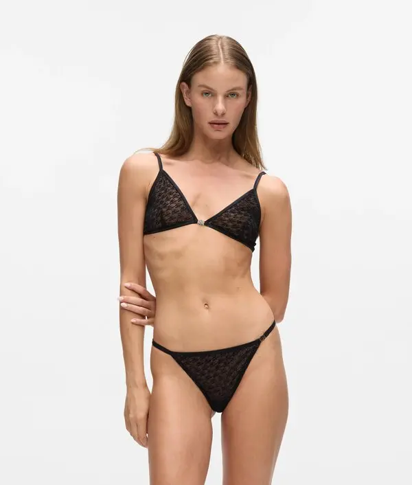 Karl Lagerfeld Autograph Triangle Bra - Mesh