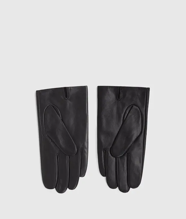 KL JEANS K Logo Leather Gloves