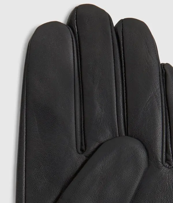 KL JEANS K Logo Leather Gloves