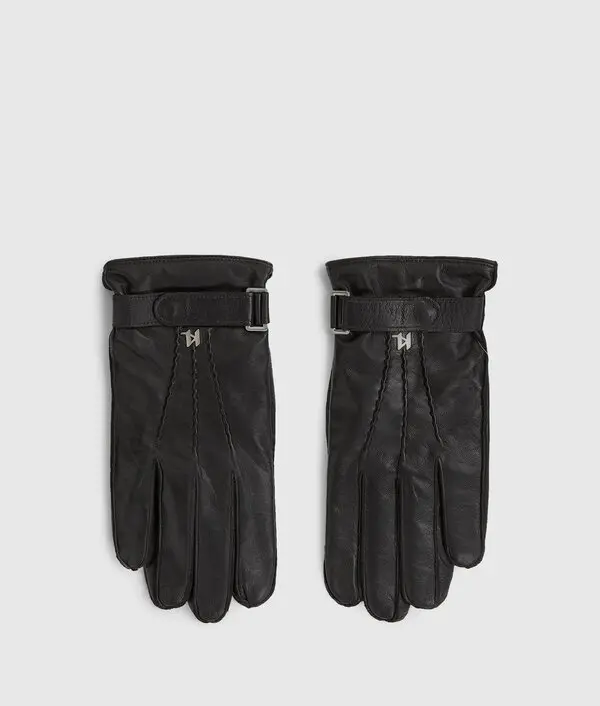 Karl Lagerfeld K/monogram Leather Gloves