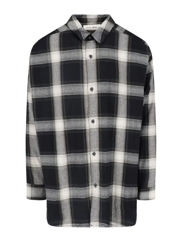 Fear Of God Plaid Shirt - Gray