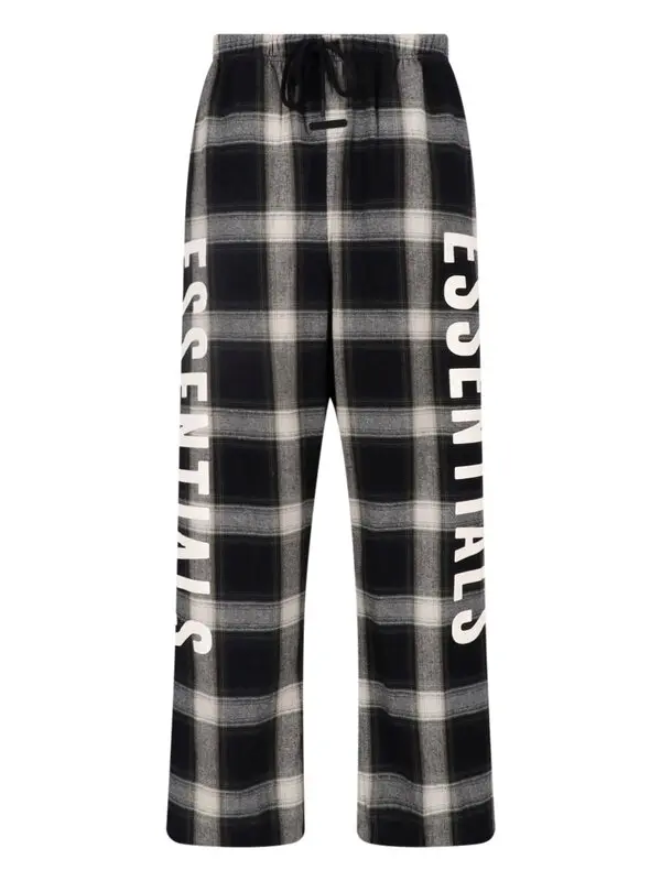 Fear Of God Plaid Wide Leg Trousers