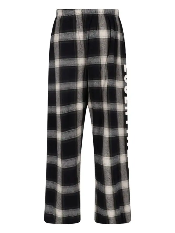 Fear Of God Plaid Wide Leg Trousers