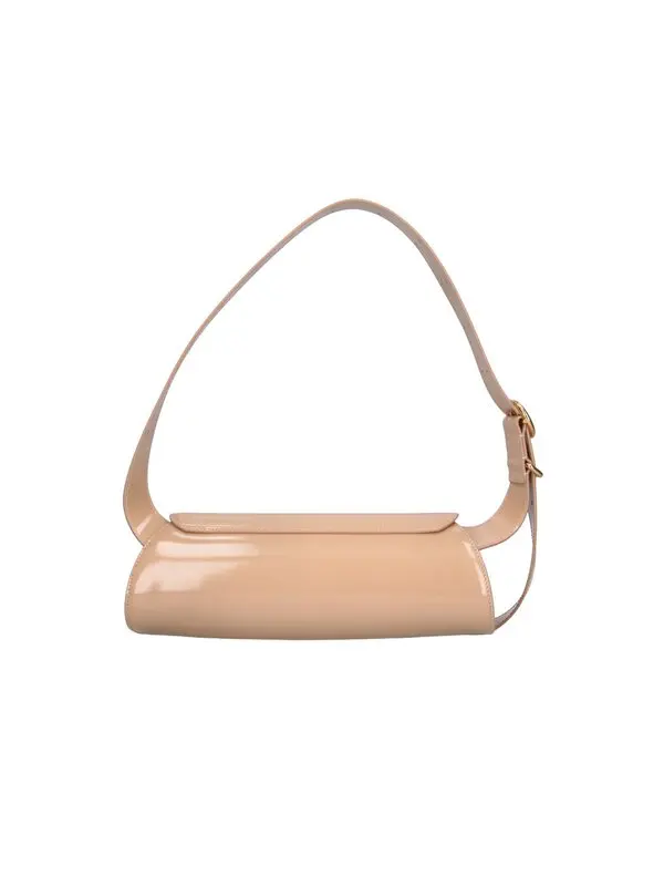 JIL SANDER Large Shoulder Bag "cannolo - Beige