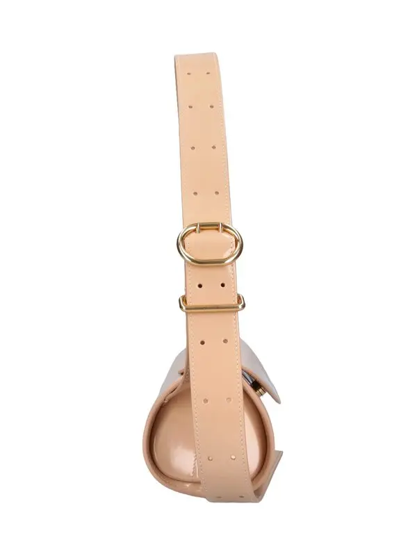 JIL SANDER Large Shoulder Bag "cannolo - Beige