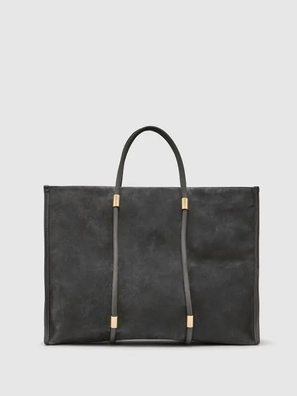 REISS Ramona Suede Oversized Tote Bag