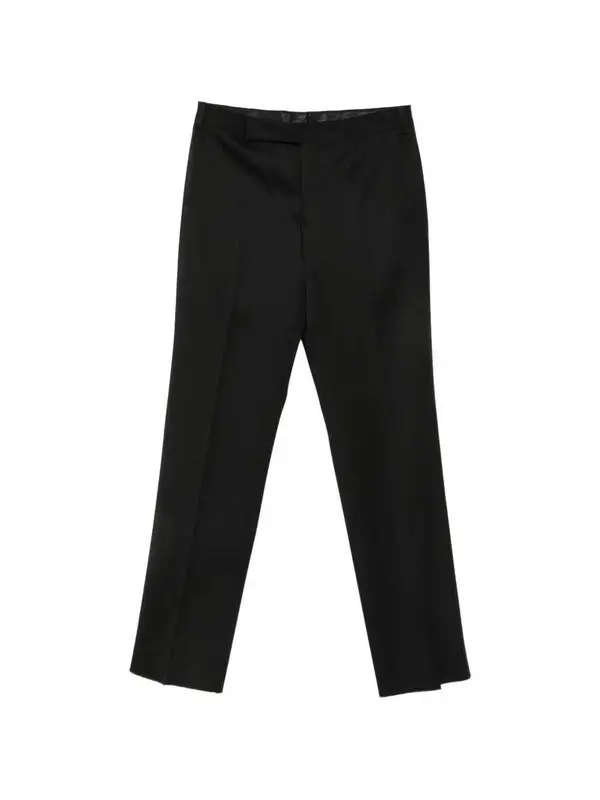 LARDINI Straight-leg Trousers With Pressed Crease