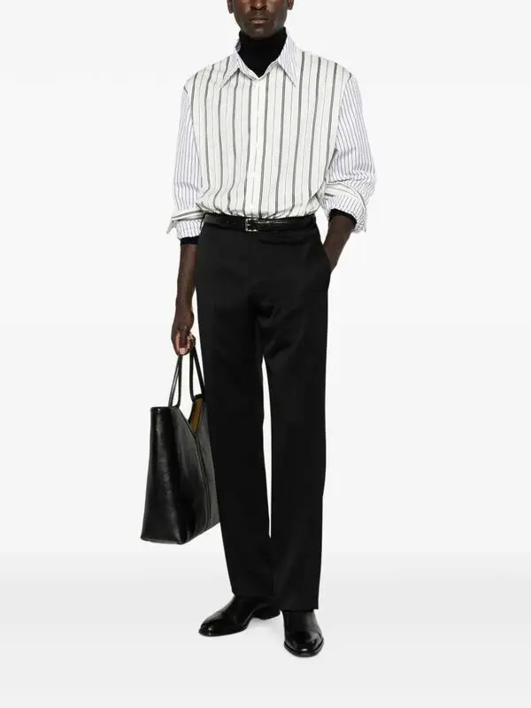 LARDINI Straight-leg Trousers With Pressed Crease