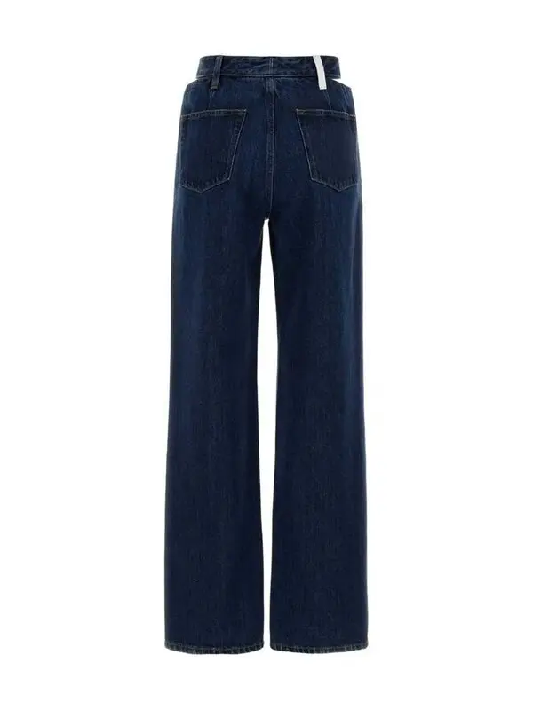JIL SANDER Treated Wide-leg Jeans - Blue