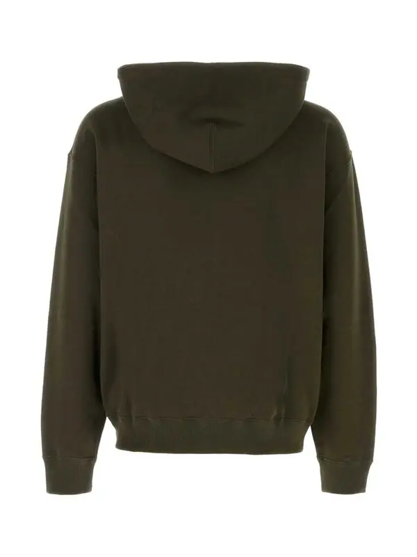 JIL SANDER Olive Cotton Sweatshirt