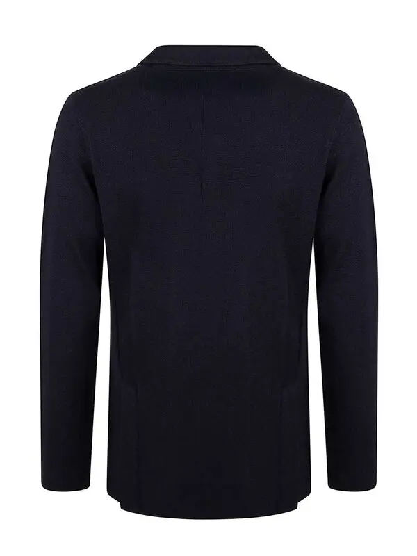 LARDINI Double-breasted Knit Jacket