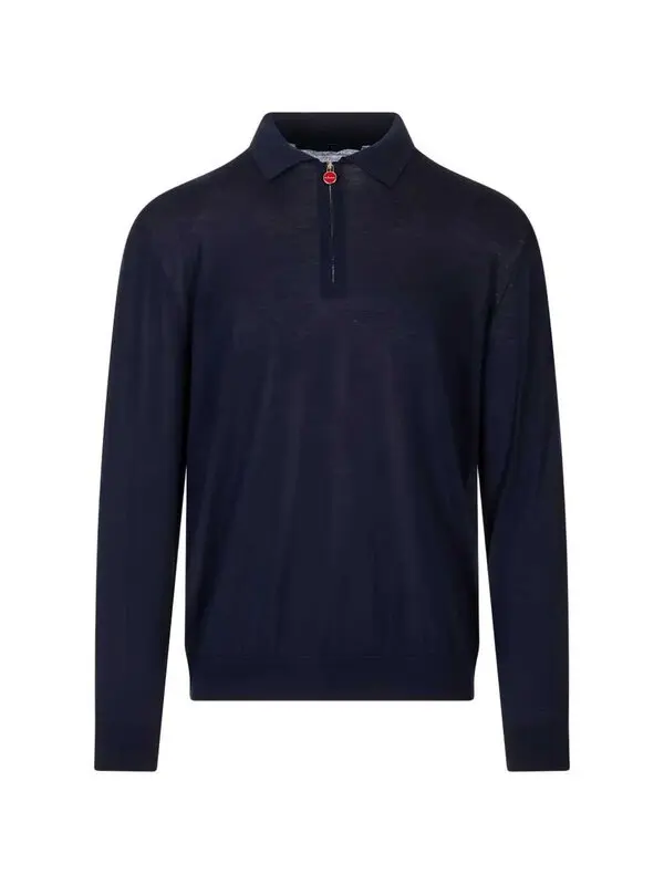 Kiton Zip-neck Polo Sweater