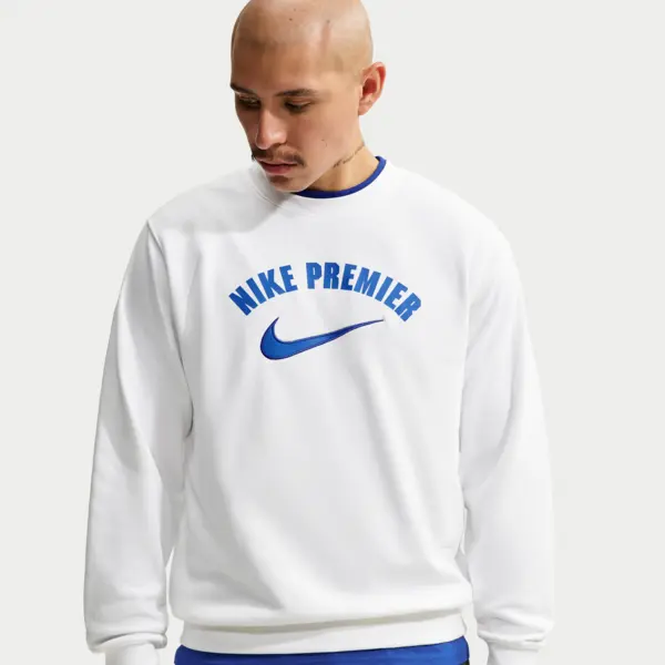 Nike Premier Dri-fit Soccer Fleece Crew - White