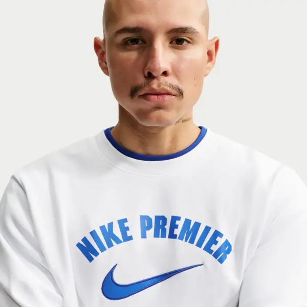 Nike Premier Dri-fit Soccer Fleece Crew - White
