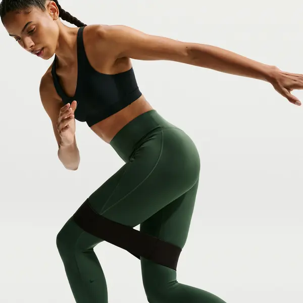 Nike Universa High-waisted 7/8 Leggings With No Front Seam - Green