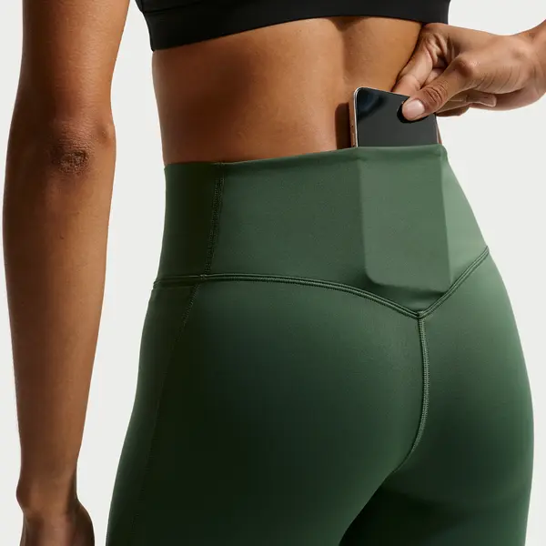 Nike Universa High-waisted 7/8 Leggings With No Front Seam - Green