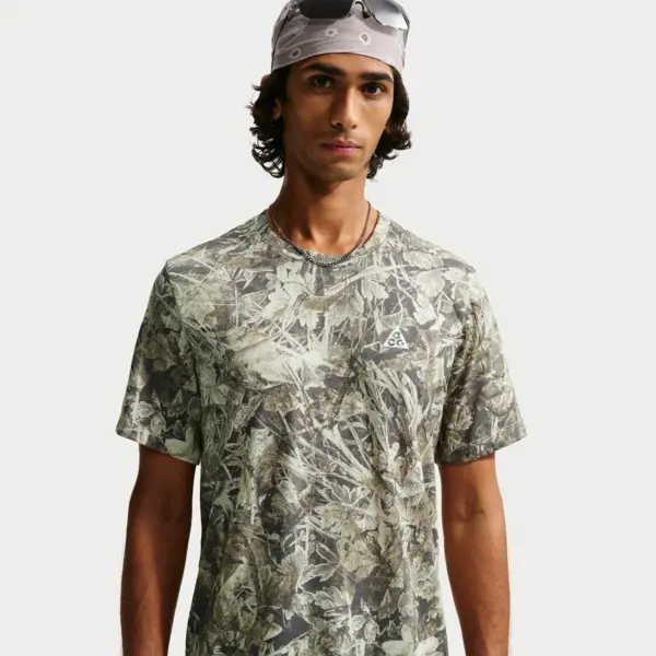 Nike Chamo Camo" Dri-fit Trail Running T-shirt - White