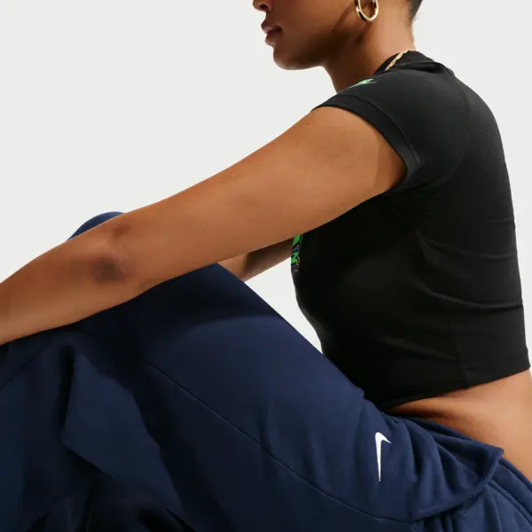 Nike Studio Fleece Medium Weight Mid-rise Wide-leg Pants