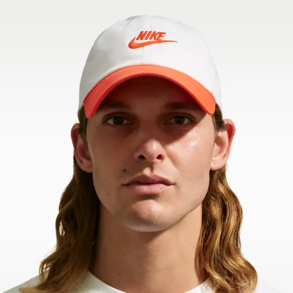 Nike Club Unstructured Futura Wash Cap - White