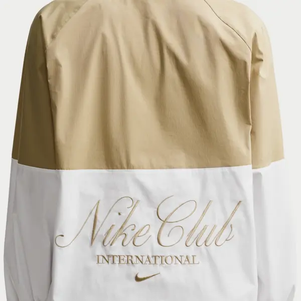 Nike Oversized Poplin 1/2-zip Jacket - Brown