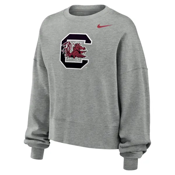 Nike Phoenix Oversized Crew-neck Sweatshirt - Grey