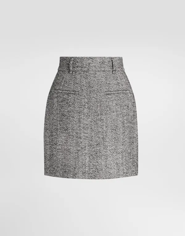 Dolce & Gabbana Wool Mini Skirt