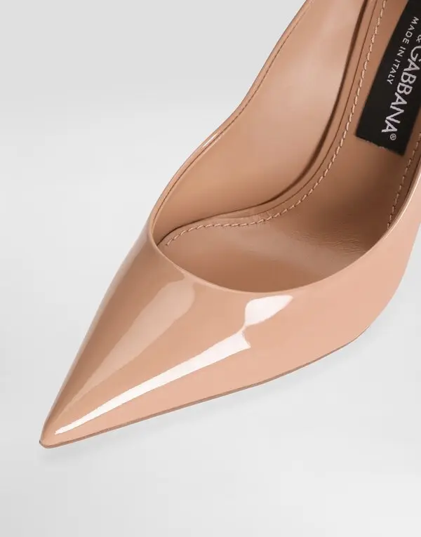 Dolce & Gabbana Patent Leather Pumps - Beige