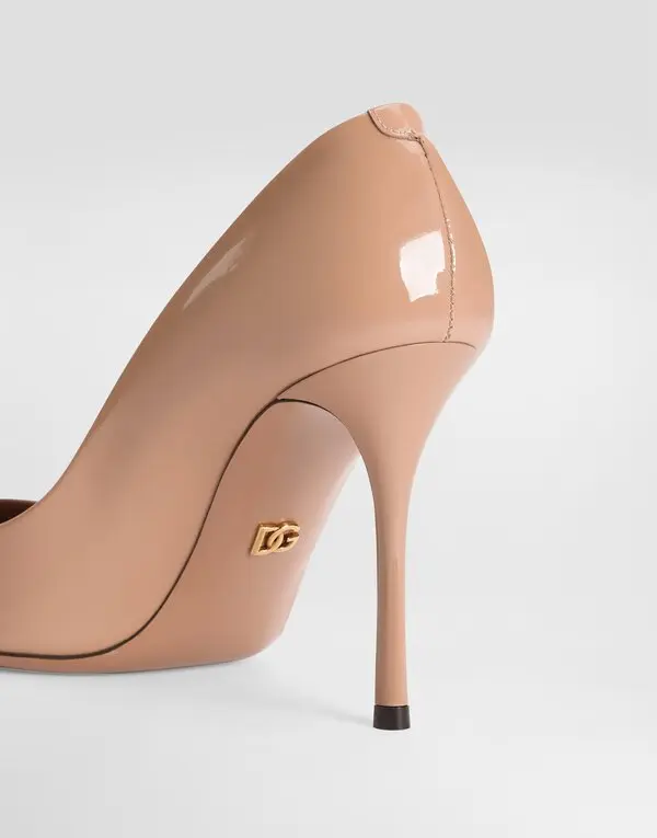 Dolce & Gabbana Patent Leather Pumps - Beige