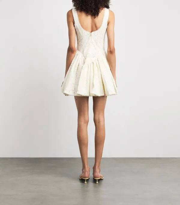 Agua Bendita Cotton Pluma Playa Mini Dress