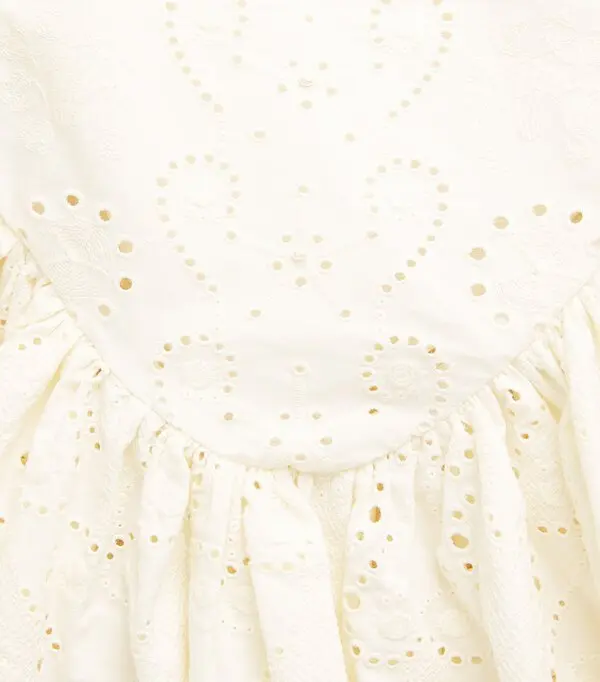 Agua Bendita Cotton Pluma Playa Mini Dress