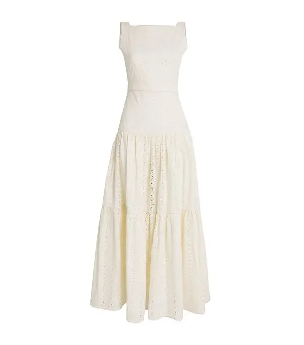 Agua Bendita Cotton Abeja Playa Maxi Dress
