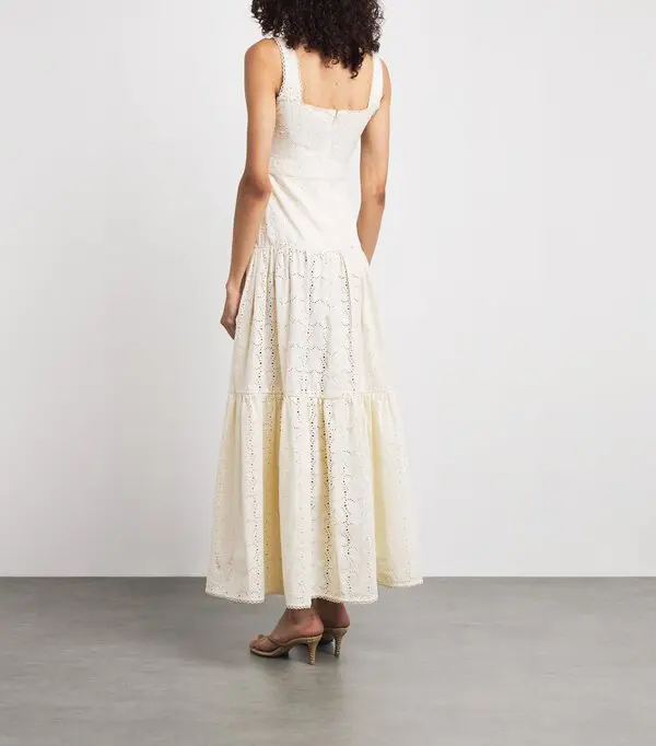 Agua Bendita Cotton Abeja Playa Maxi Dress