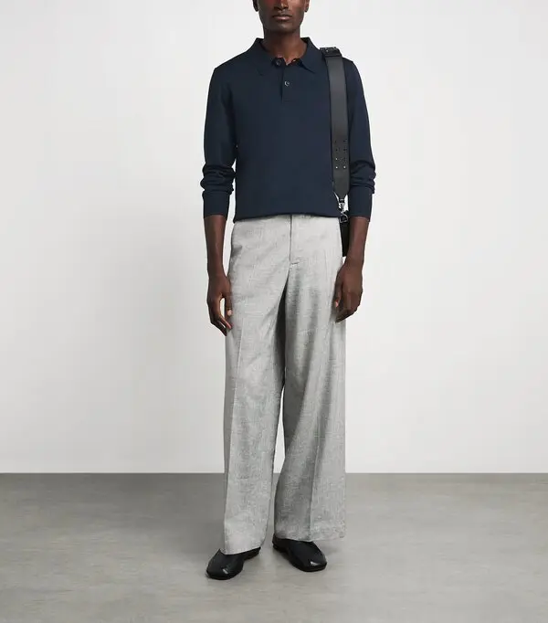 Sandro Long-sleeve Polo Shirt