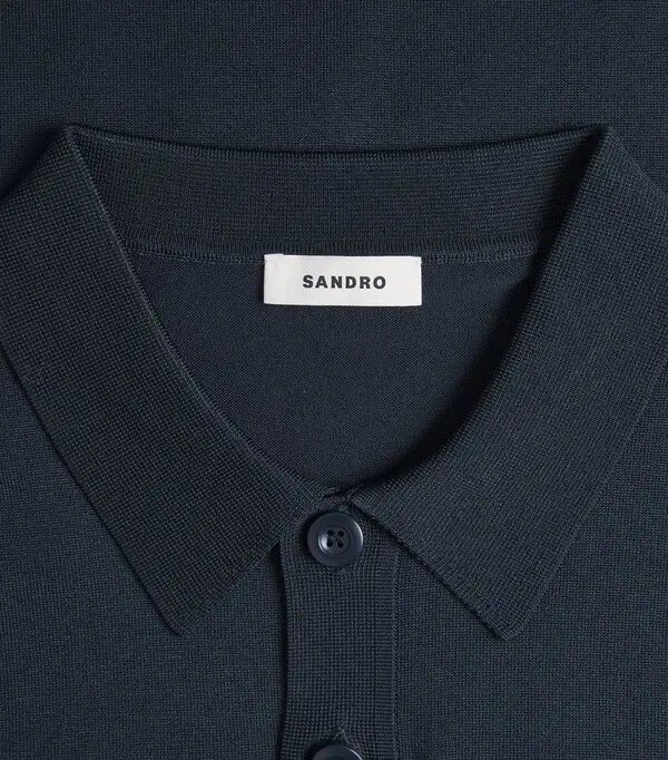 Sandro Long-sleeve Polo Shirt