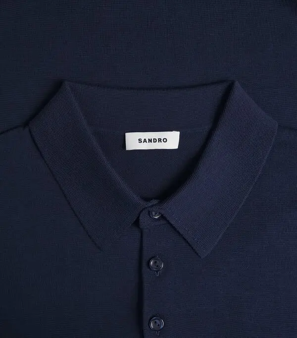 Sandro Cotton-silk Polo Shirt