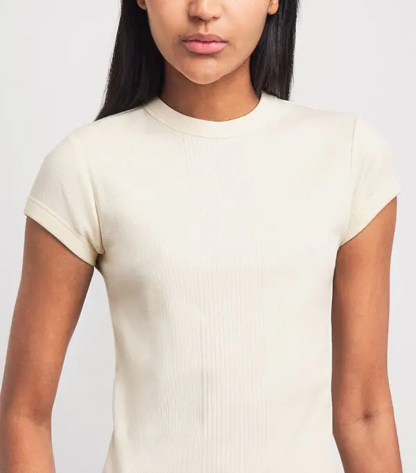 ME+EM Stretch-cotton Rib T-shirt