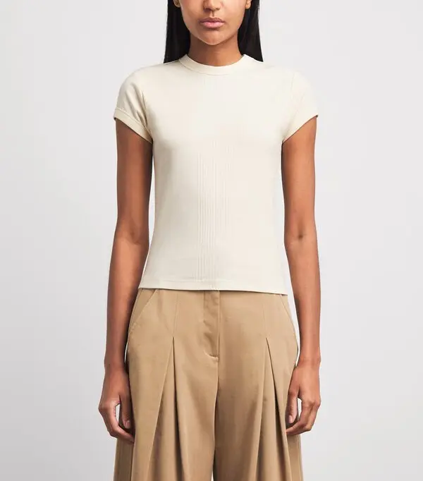 ME+EM Stretch-cotton Rib T-shirt