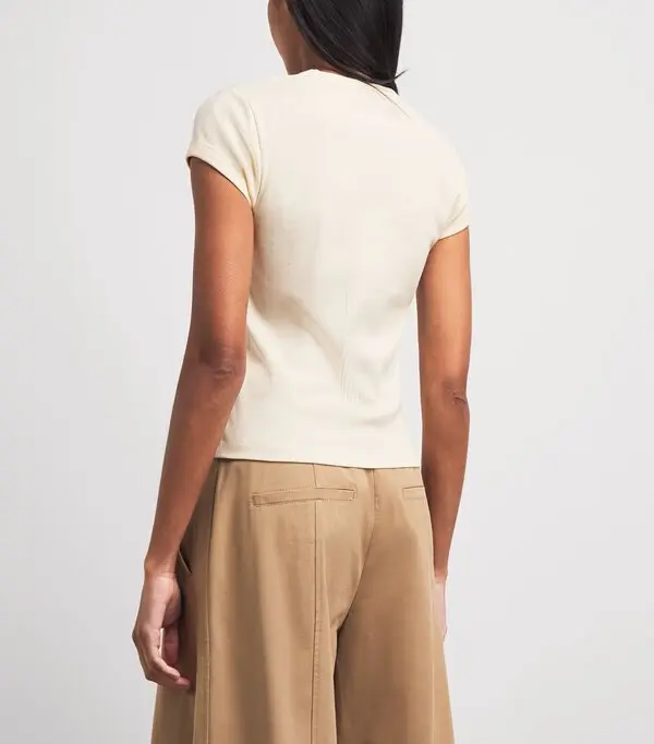 ME+EM Stretch-cotton Rib T-shirt
