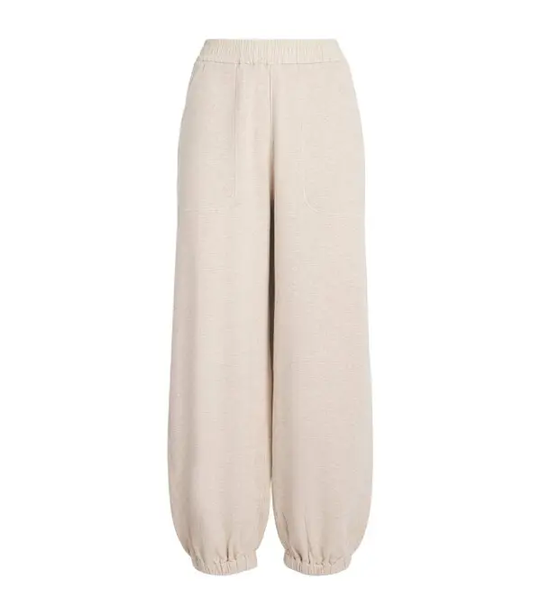 ME+EM Stretch-cotton Waffle Sweatpants