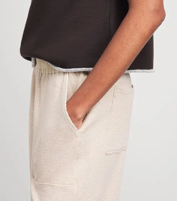 ME+EM Stretch-cotton Waffle Sweatpants