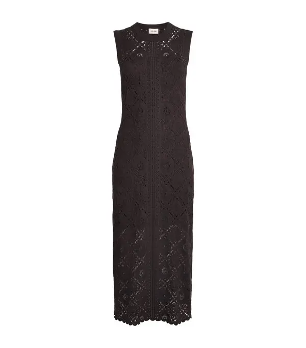 ME+EM Framed Crochet Maxi Dress