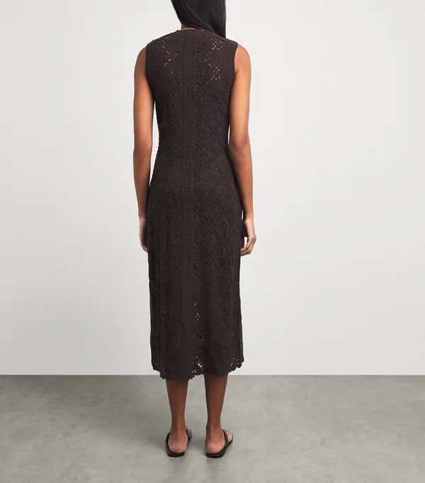ME+EM Framed Crochet Maxi Dress